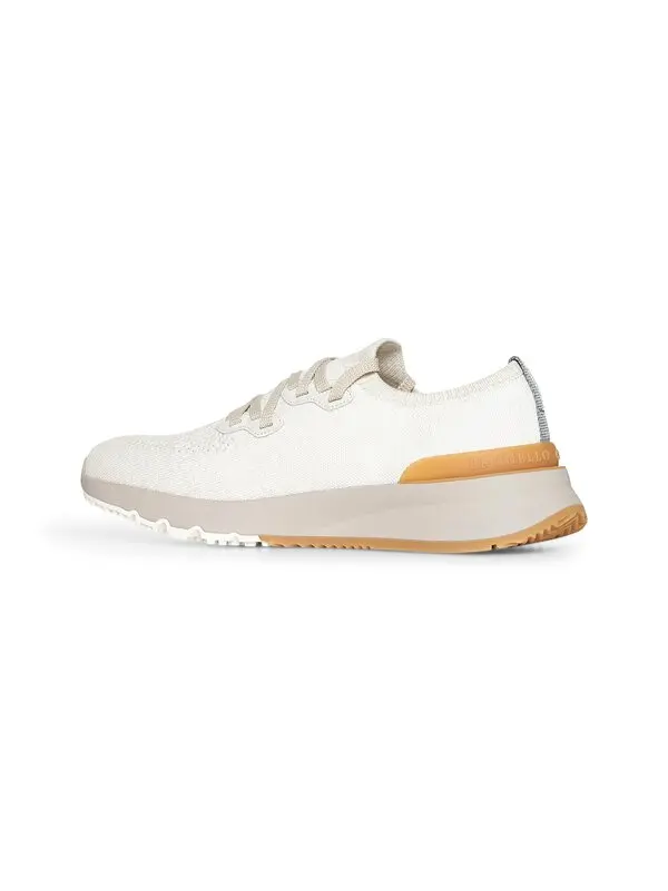 Brunello Cucinelli Ivory Chiné Knit Runners