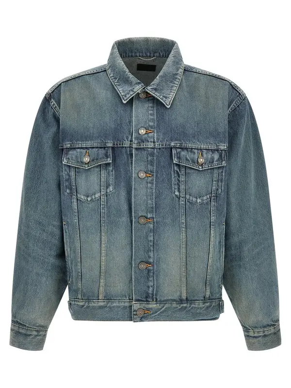 Saint Laurent Trucker' Jacket - Blue