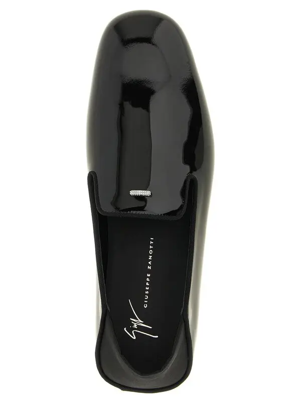 GIUSEPPE ZANOTTI Lucky Embellished Foldable Heel Loafers