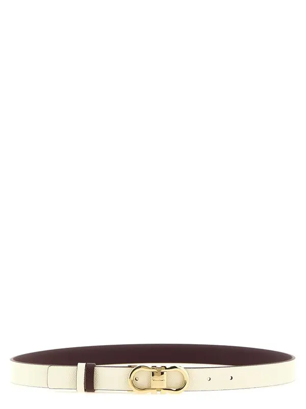 FERRAGAMO Doppio Gancini Reversible Belt - Multicolor