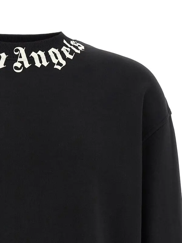 Palm Angels Logo Sweatshirt - Black