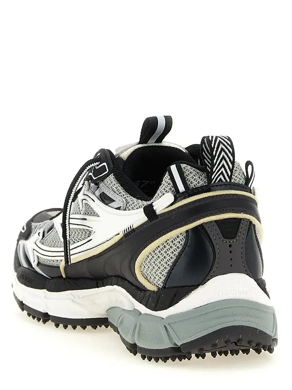Off-White Be Right Back' Technical Mesh & Leather Sneakers - Multicolor