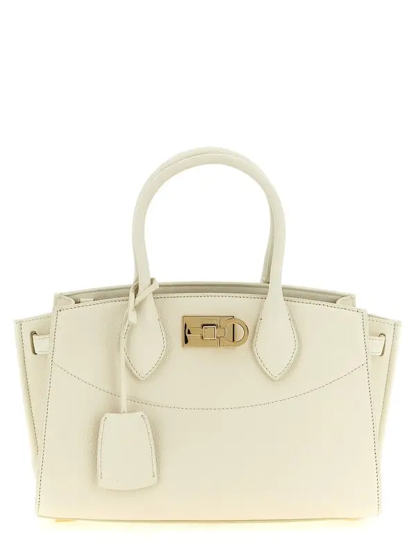 FERRAGAMO New Studio Soft Handbag - White