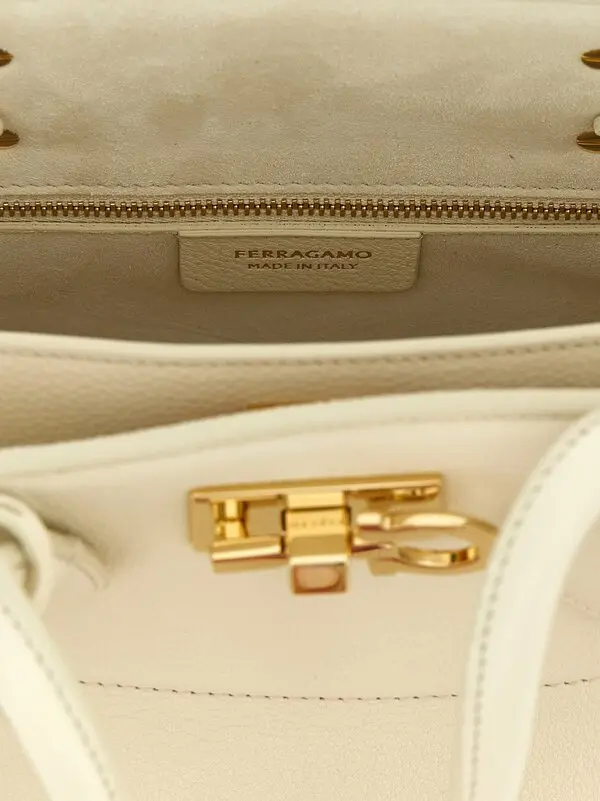 FERRAGAMO New Studio Soft Handbag - White