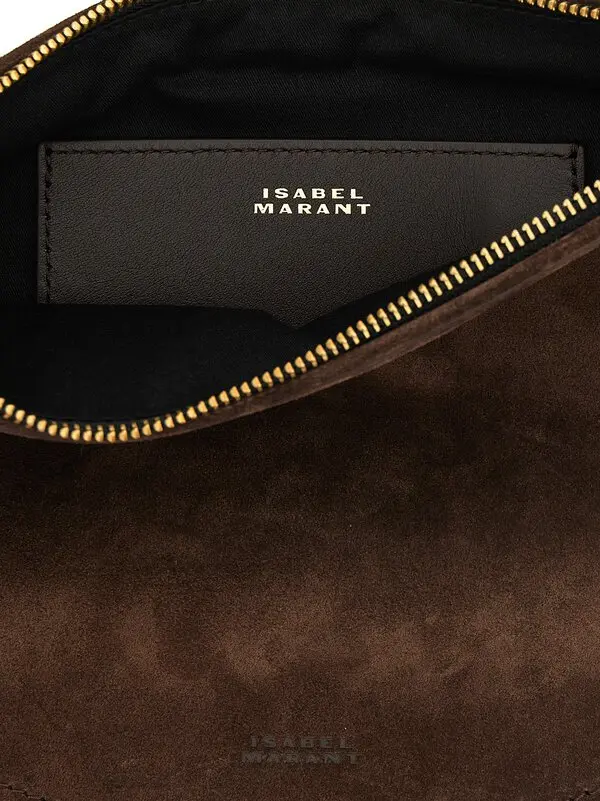 Isabel Marant Étoile Oskan Soft Zip Hobo Bag - Brown