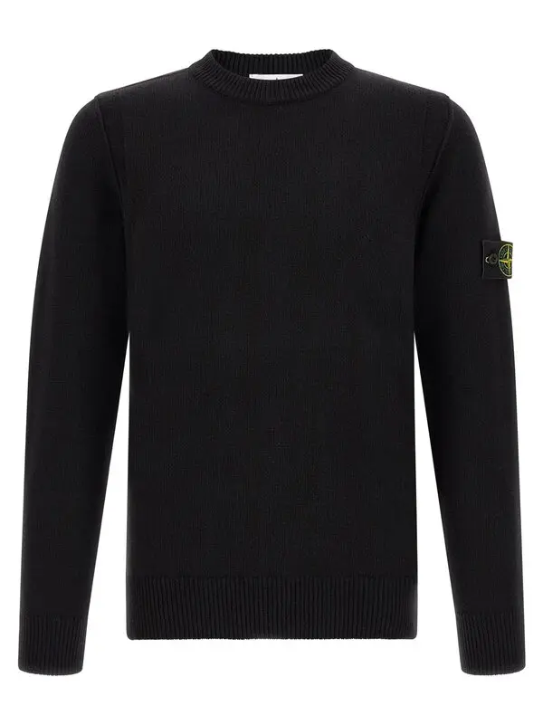 Stone Island 5100072 Crew Neck Sweater - Black