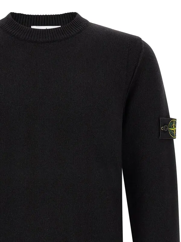 Stone Island 5100072 Crew Neck Sweater - Black