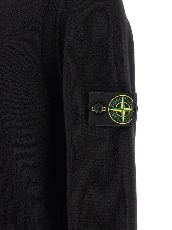 Stone Island 5100072 Crew Neck Sweater - Black