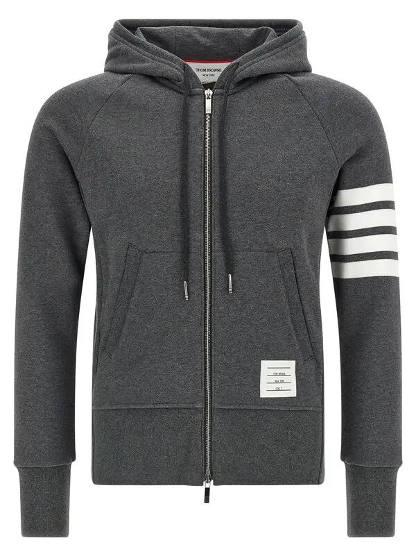 Thom Browne 4bar' Hoodie - Gray