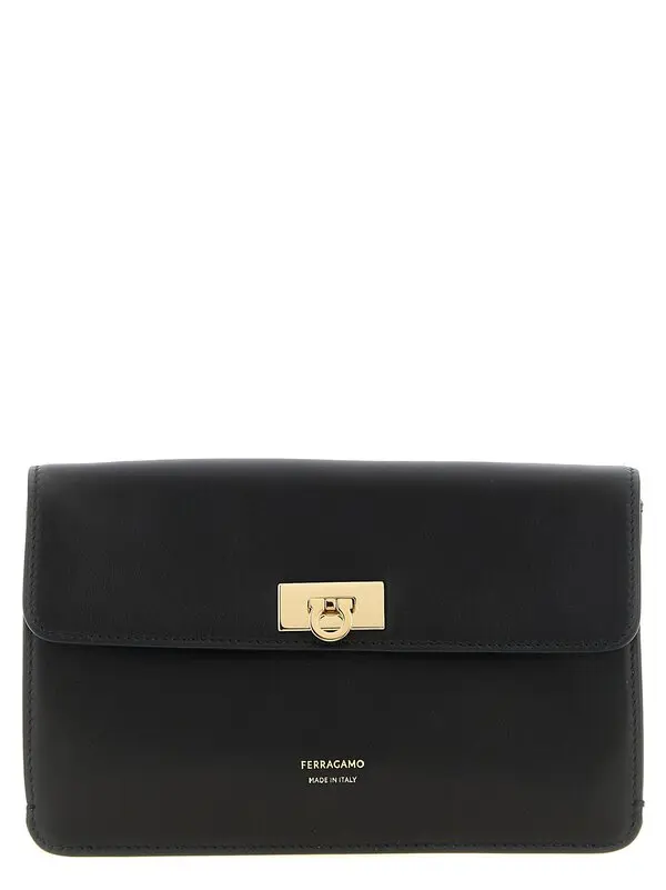 FERRAGAMO Harley Gancini Clutch