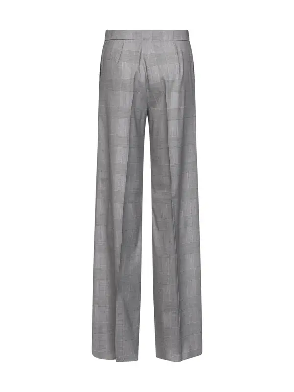 Max Mara Grey Glen Plaid Wool Mxmnetto Trousers