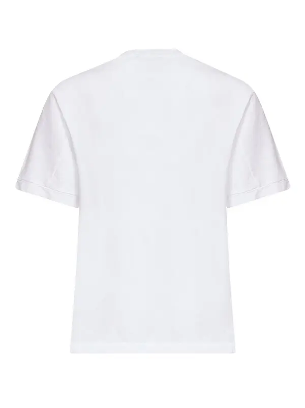 Jacquemus White Cotton Piqué The Montaigne T-shirt