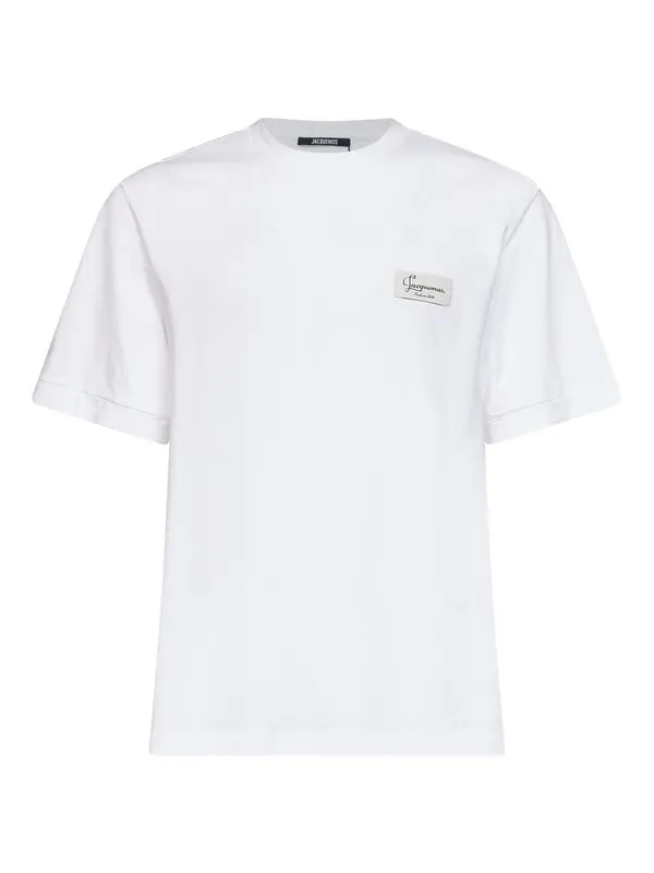 Jacquemus White Cotton Piqué The Montaigne T-shirt - Multicolor