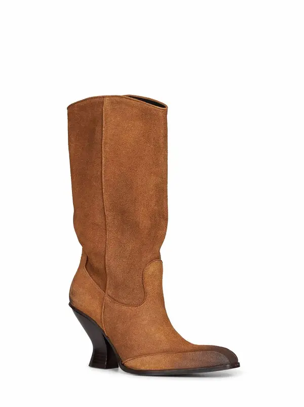 DIESEL® Brown Suede D-luffy-75-tube Boots
