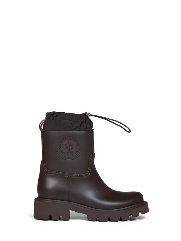 Moncler Brown Kickstream Rain Boots