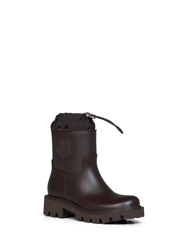Moncler Brown Kickstream Rain Boots