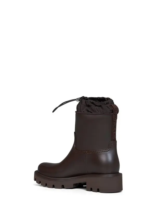 Moncler Brown Kickstream Rain Boots