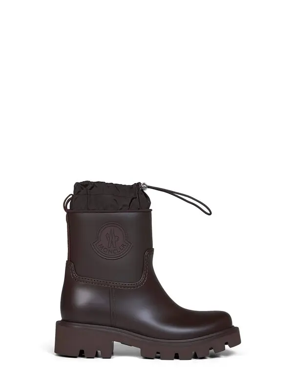 Moncler Waterproof Pvc Rain Boots With Drawstring - Multicolor