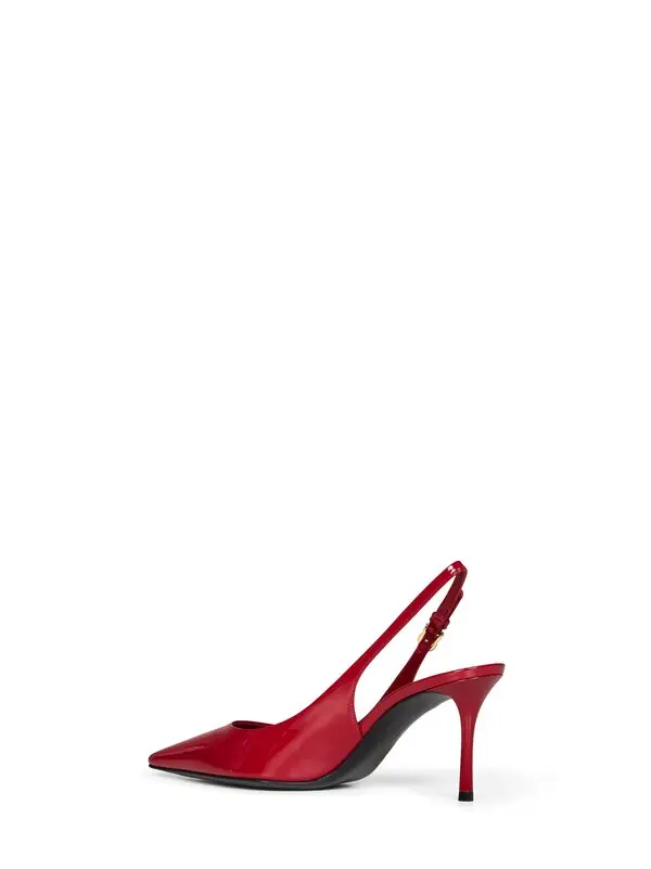 Dolce & Gabbana Red Patent Leather Slingback Pumps