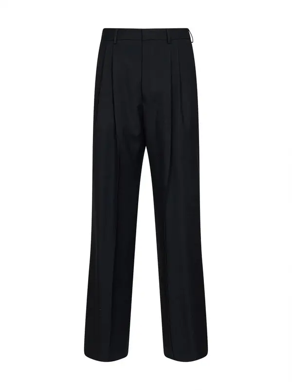 Dries Van Noten Wool Double-pleat Trousers - Multicolor
