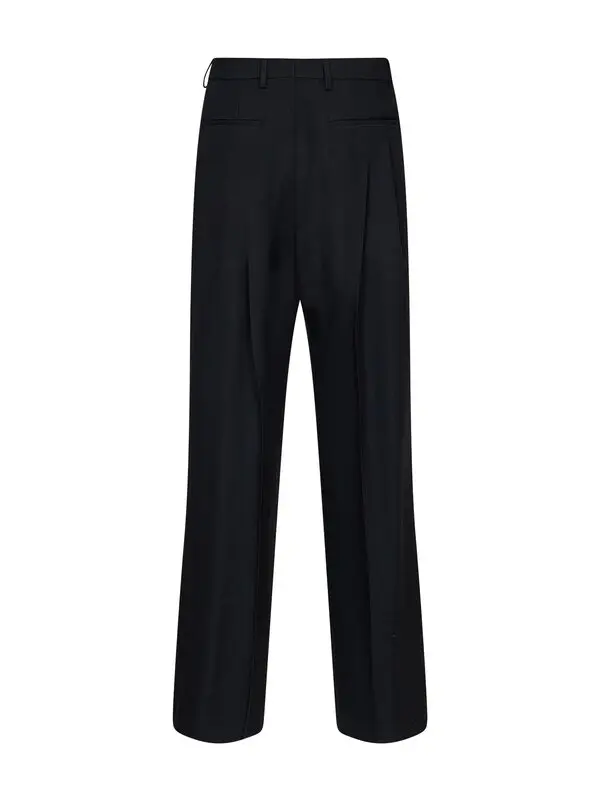 Dries Van Noten Wool Double-pleat Trousers - Multicolor