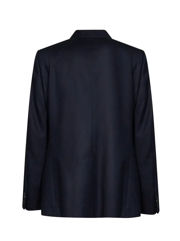 Dolce & Gabbana Blue Stretch Wool Martini Light Double-breasted Jacket