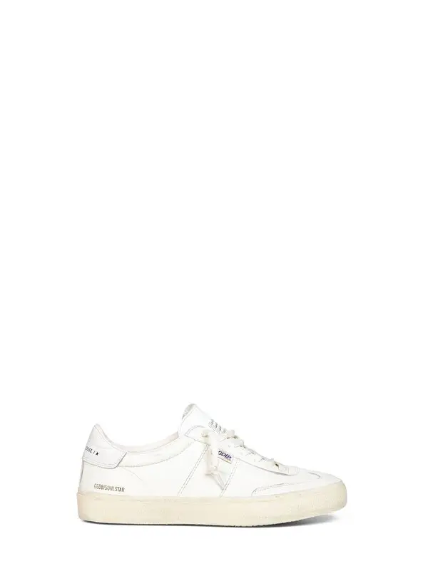 GOLDEN GOOSE White Nappa Leather Soul Star Sneakers