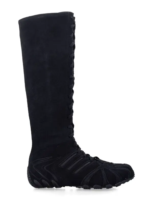 ADIDAS ORIGINALS Ghost Sprint Knee-high Suede Lace-up Boots - Nero