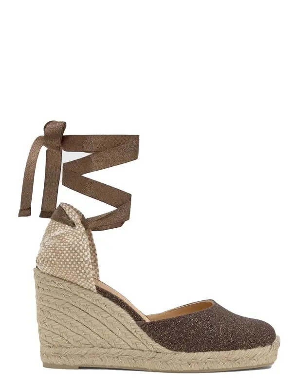 CastaÑer Lace-up Wedge Espadrille Sandal