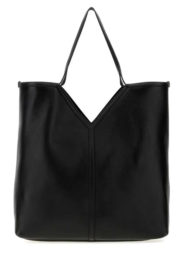 Saint Laurent Leather Shopping Handbag With Handle, 35 Cm X 28 Cm X 13 Cm
