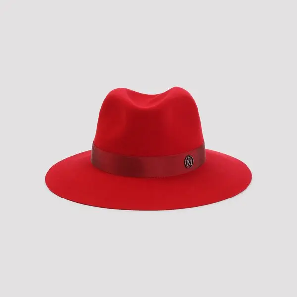 MAISON MICHEL Henrietta Felt Hat With Wet Ribbon Detail