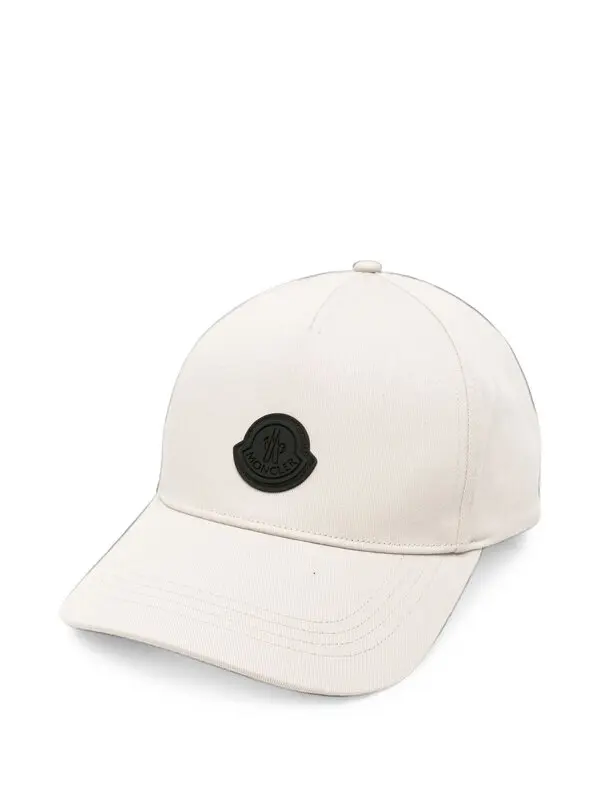 Moncler Logo-patch Baseball Cap - Ice