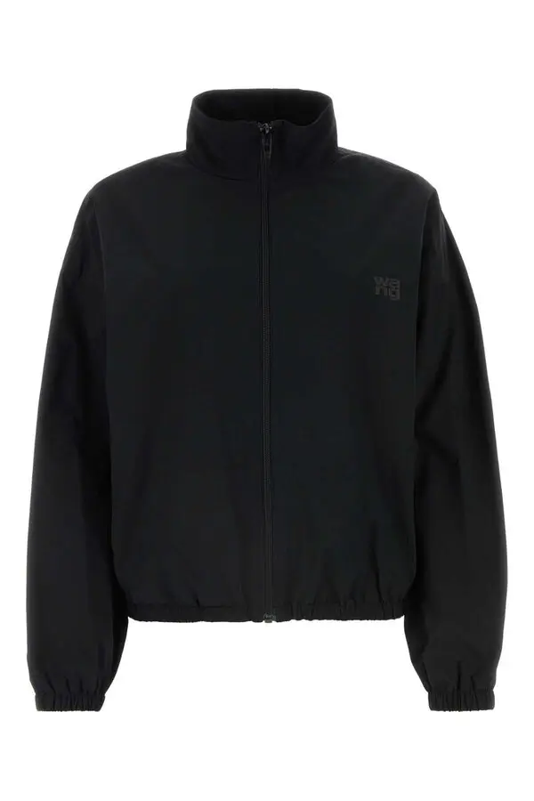 Alexander Wang Polyester-blend Windbreaker Jacket With Smooth Lining