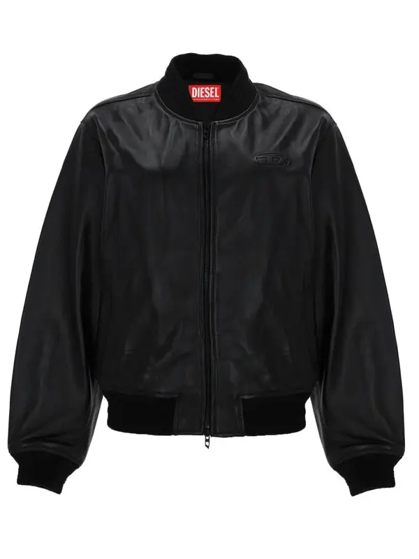 DIESEL® Ilyan Leather Jacket - Black