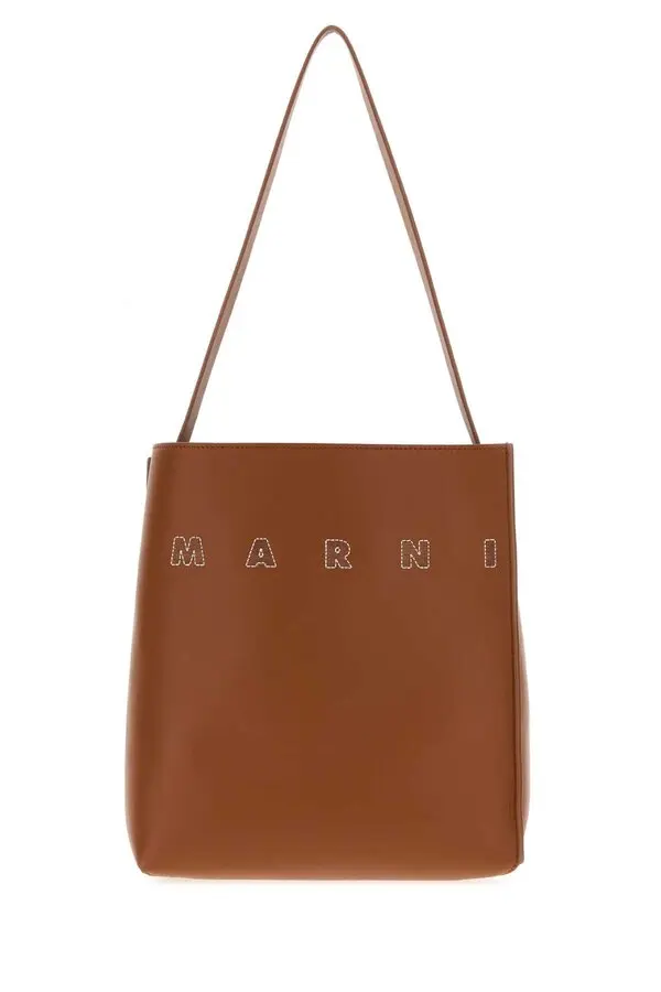 Marni Leather Shopping Handbag