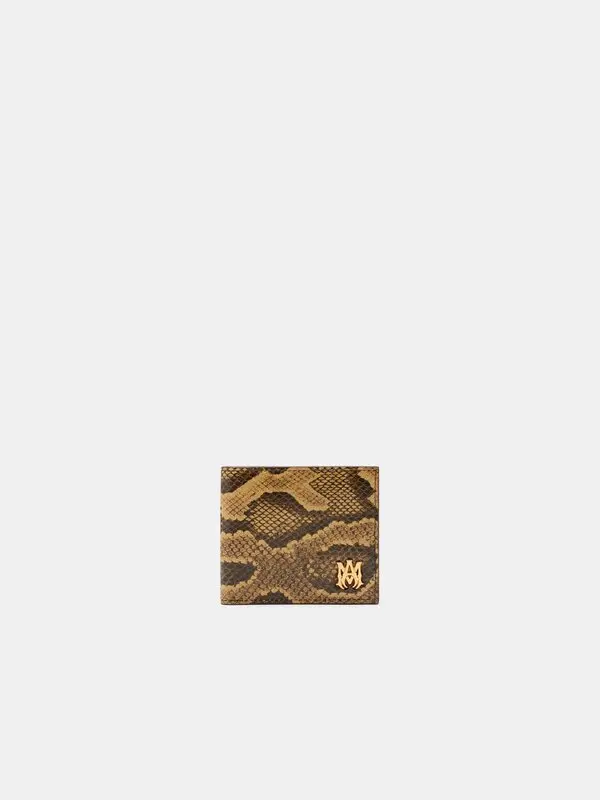 Amiri Python Bifold Wallet - Brown