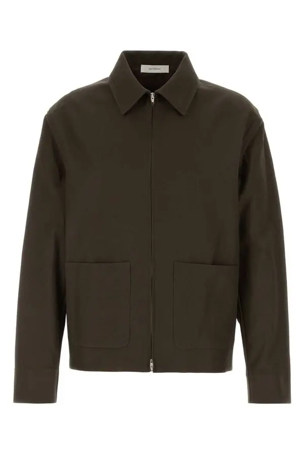 UMIT BENAN Chocolate Cotton Blend Norm Jacket For - Brown
