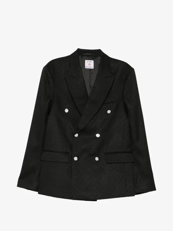Casablanca Double-breasted Monogram Suit Jacket