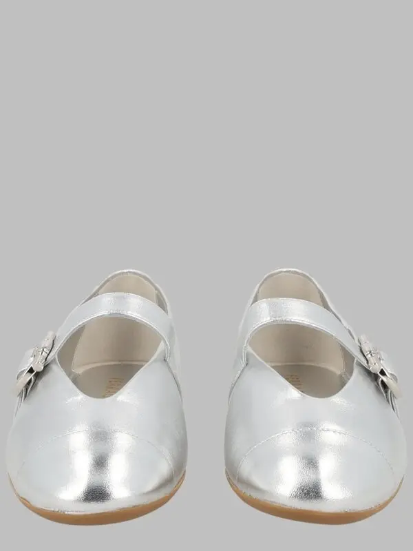 FERRAGAMO Embellished Ballet Flats - Silver