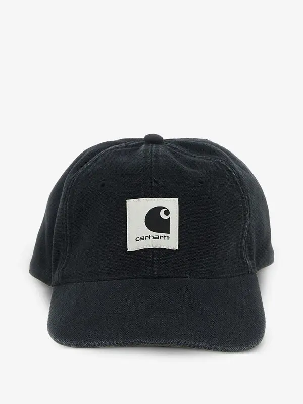 Carhartt Work In Progress Baseball Cap With Logo Patch - Black
