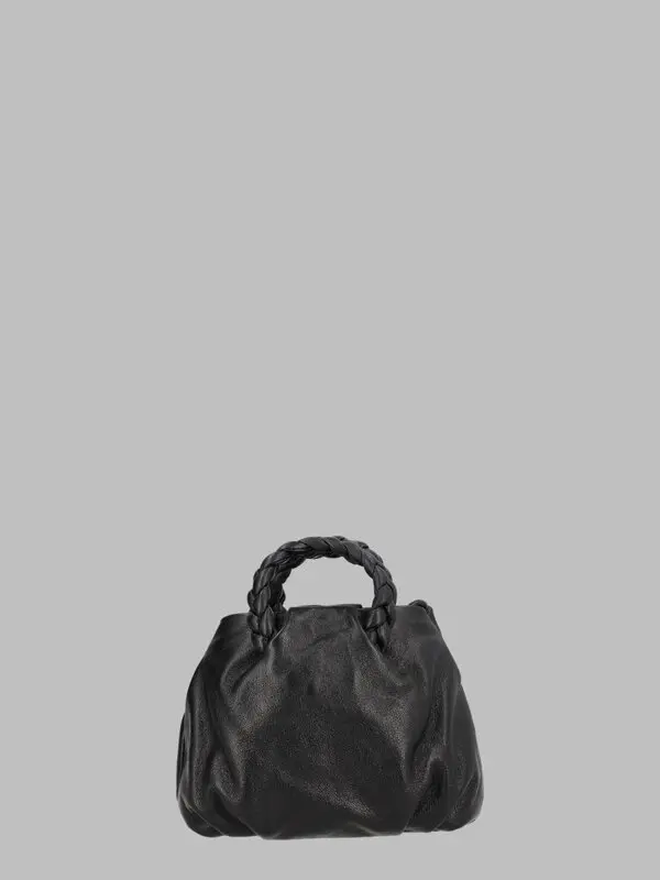 Hereu Structured Leather Shoulder Bag - Black