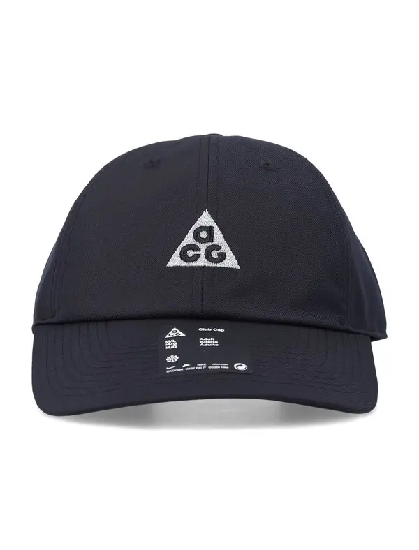 Nike Club Cap In Heavyweight Cotton Twill With Pre-curved Brim - Nero