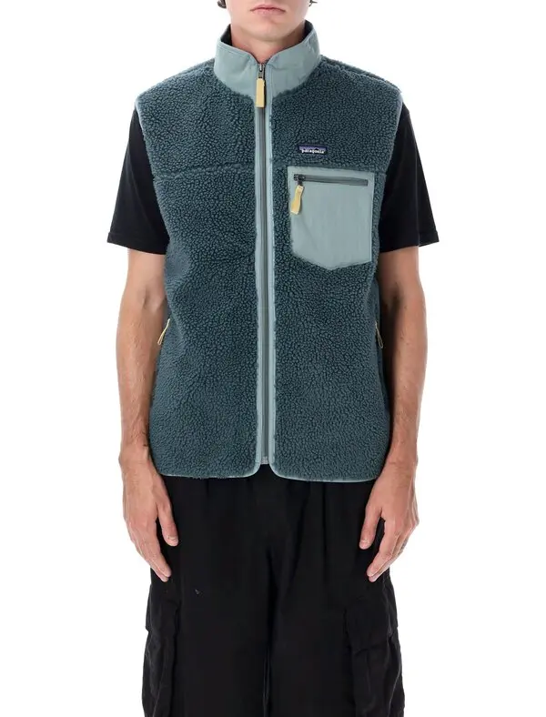 Patagonia Classic Retro-x Windproof Recycled Fleece Full-zip Jacket - Summit Blue
