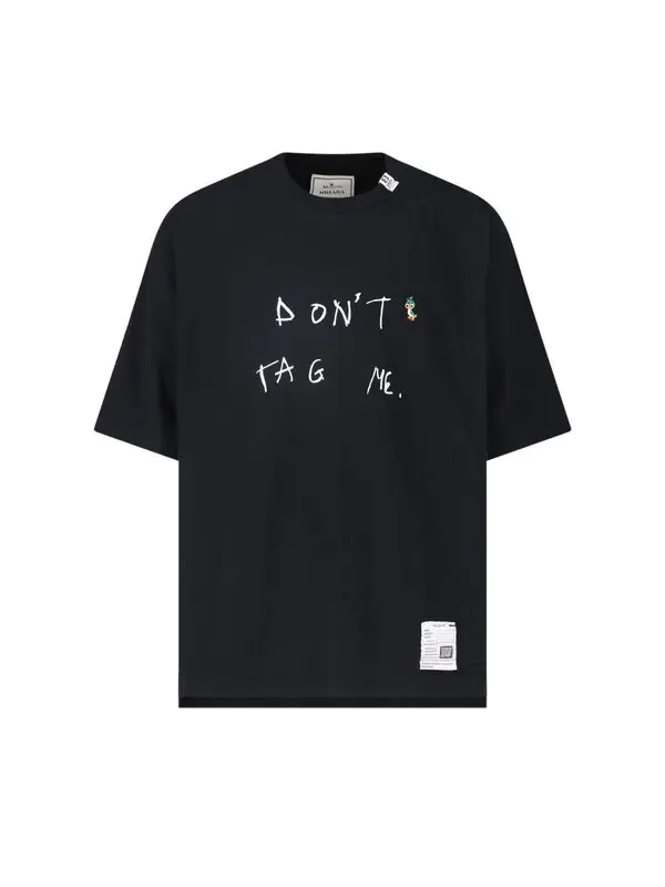 Mihara Yasuhiro Graphic Print Cotton T-shirt - Black