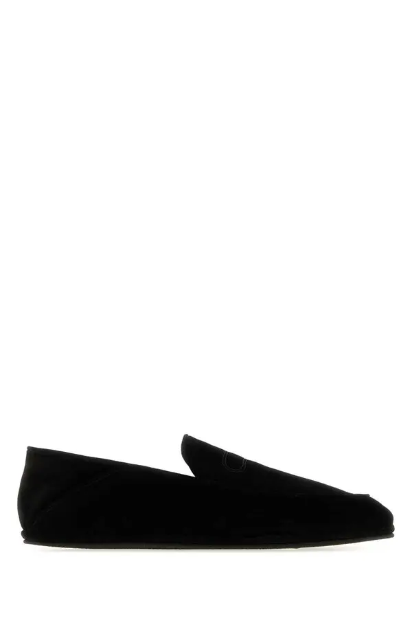 John Lobb Kingston Ii Suede Leather Loafers With Rubber Sole