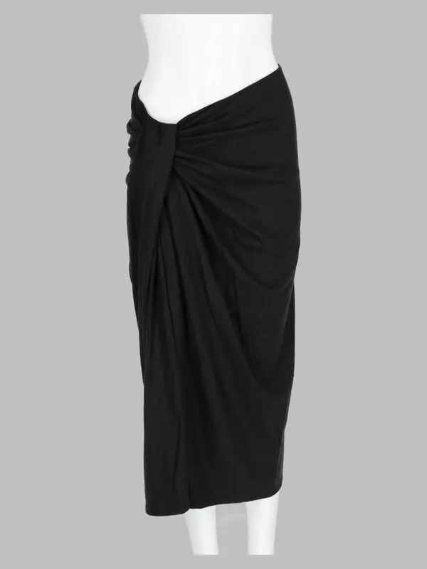 MARANT ETOILE Minimalist Button-front Mini Skirt - Black