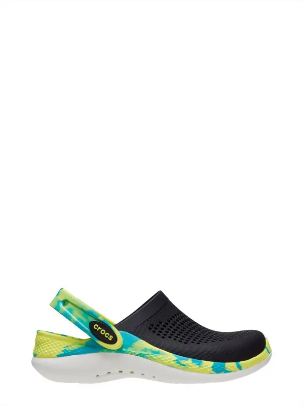 CROCS Marbled Mini Clog Sandals - Black