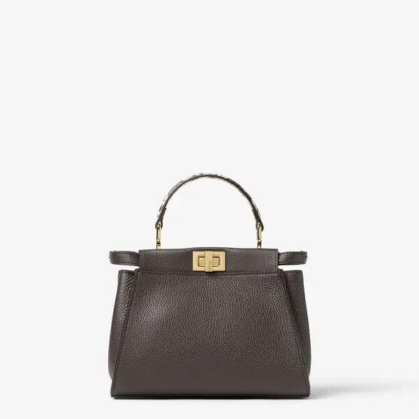 Fendi Peekaboo Mini Elaphe Leather Handbag - Ebanorocci