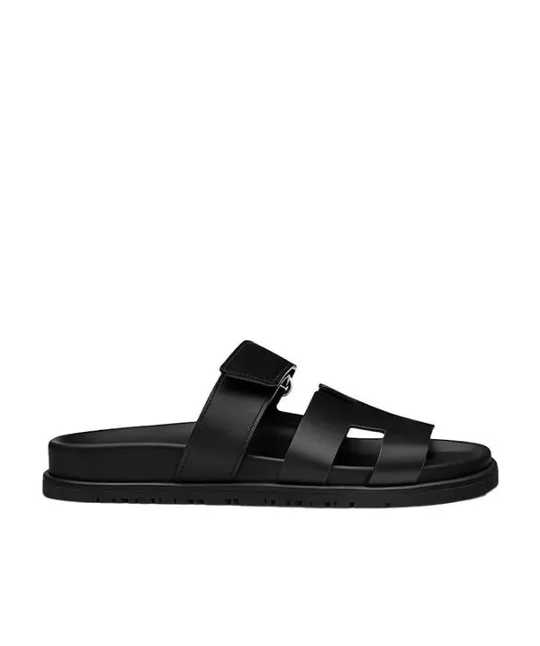Hermès Flat Sandals - Black
