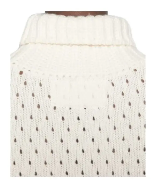 Ermanno Scervino Perforated-knit Roll-neck Sweater